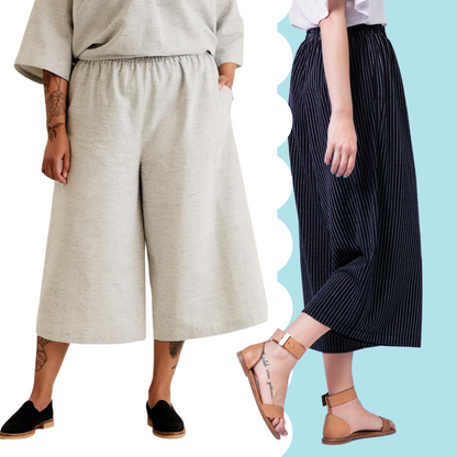Ninni Culottes - Paper Sewing Pattern – sewecofabrics